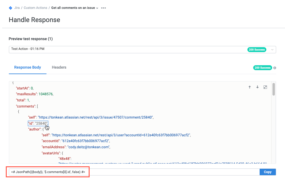 Create a Custom Action