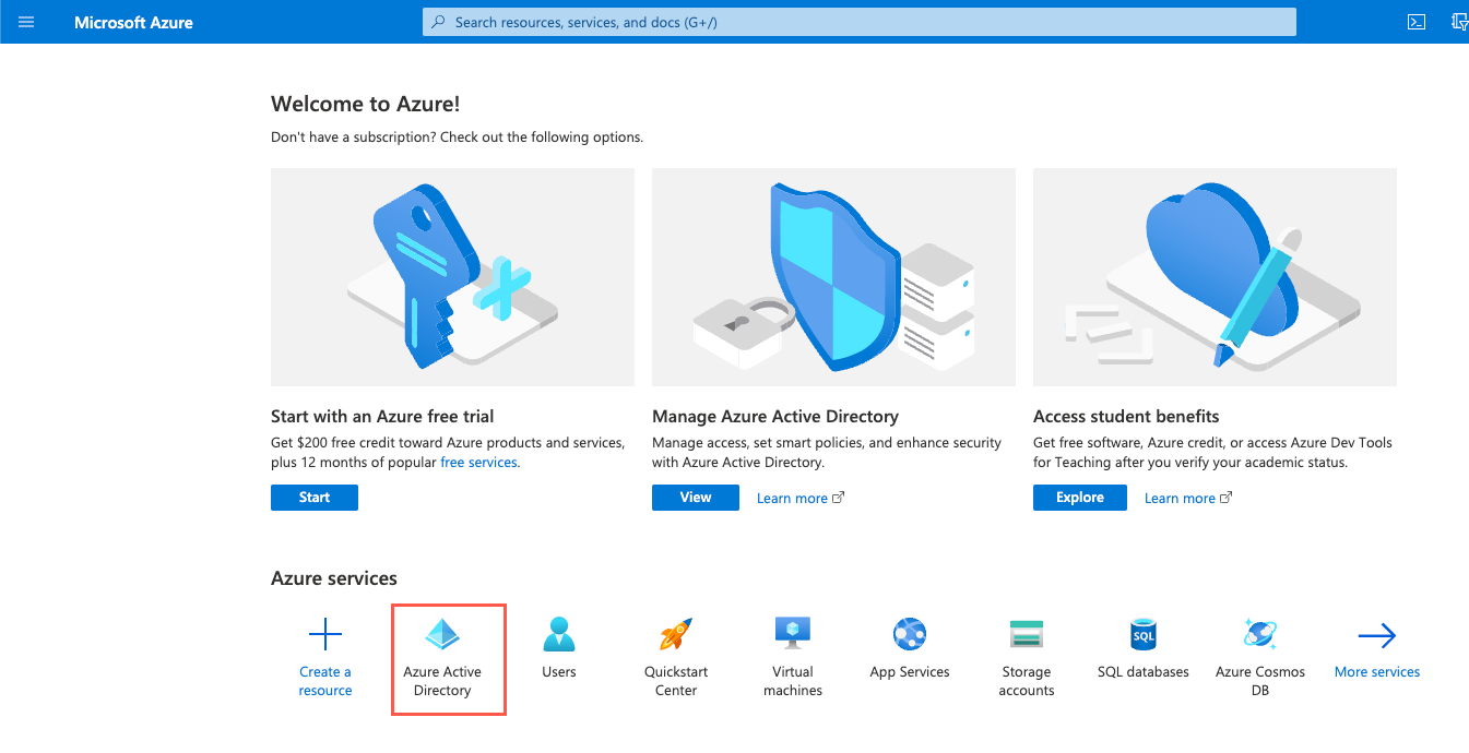 Connect Azure Active Directory (AD)