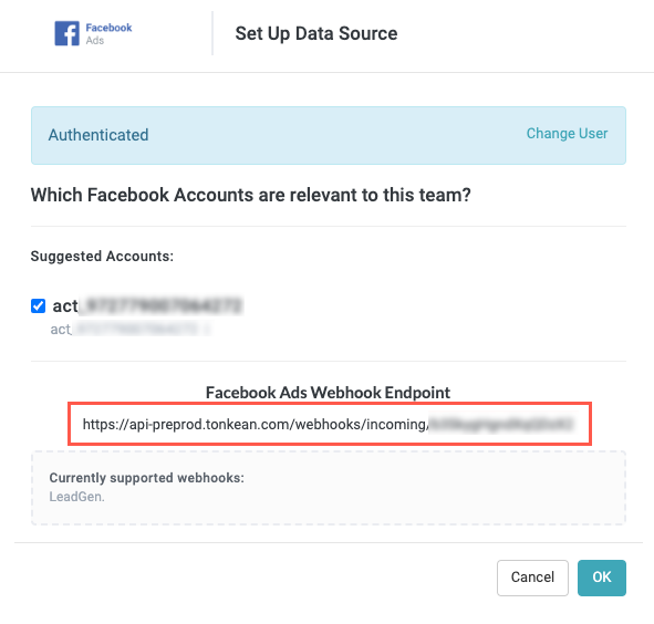 Facebook Lead Ads Webhook