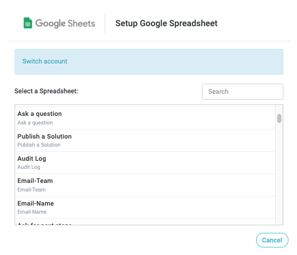 Google Sheets