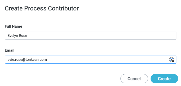 Manage Process Contributors