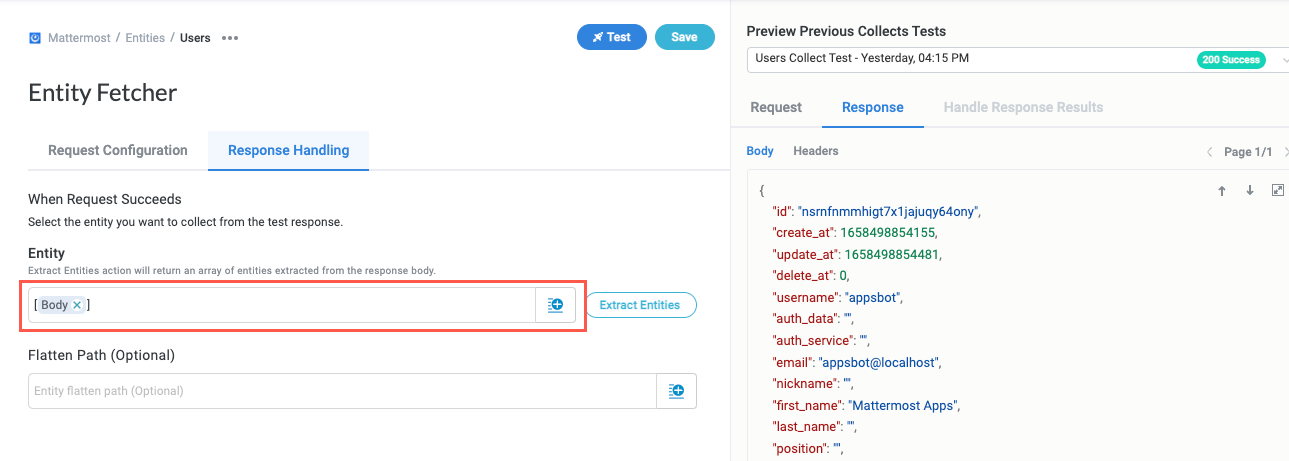 Configure Entity Fetcher