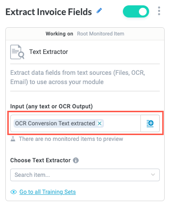 Use Training Sets in a Module