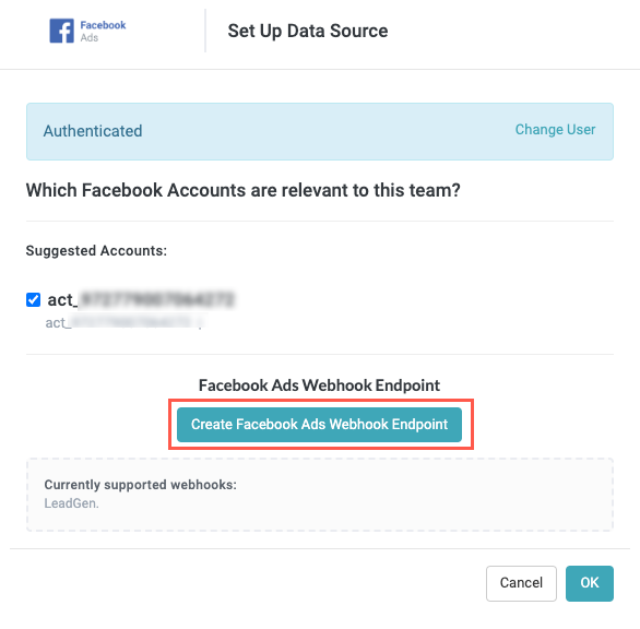Facebook Lead Ads Webhook