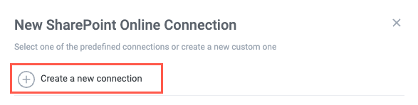 Connect a SharePoint Data Source