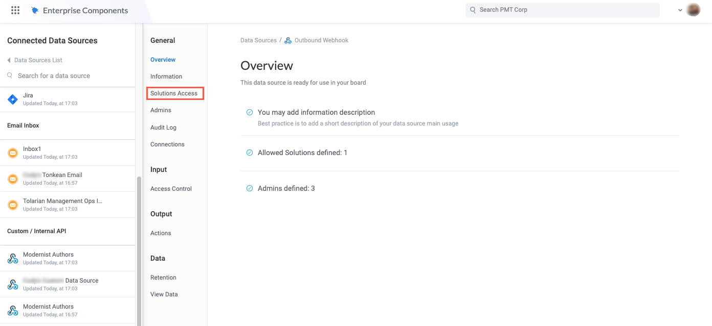 Create a Webhook Connection