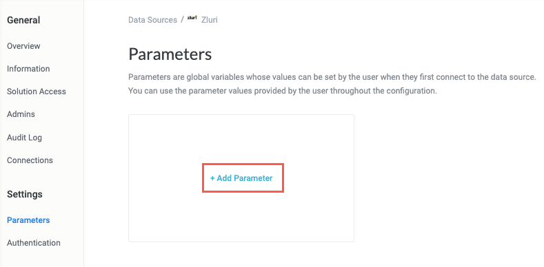 Add Parameters