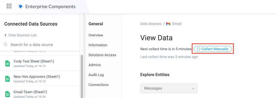 Manage Data Sources