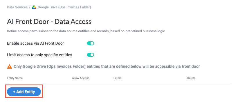 Enable AI Front Door Access to Your Content