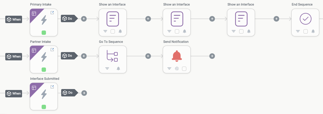 Transition to Interface Forms