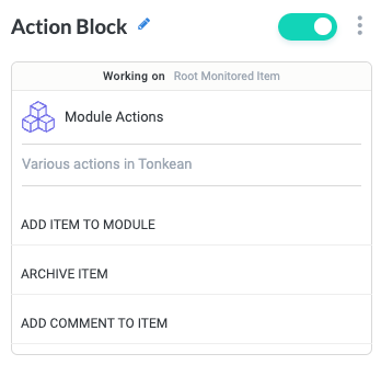 Module Actions
